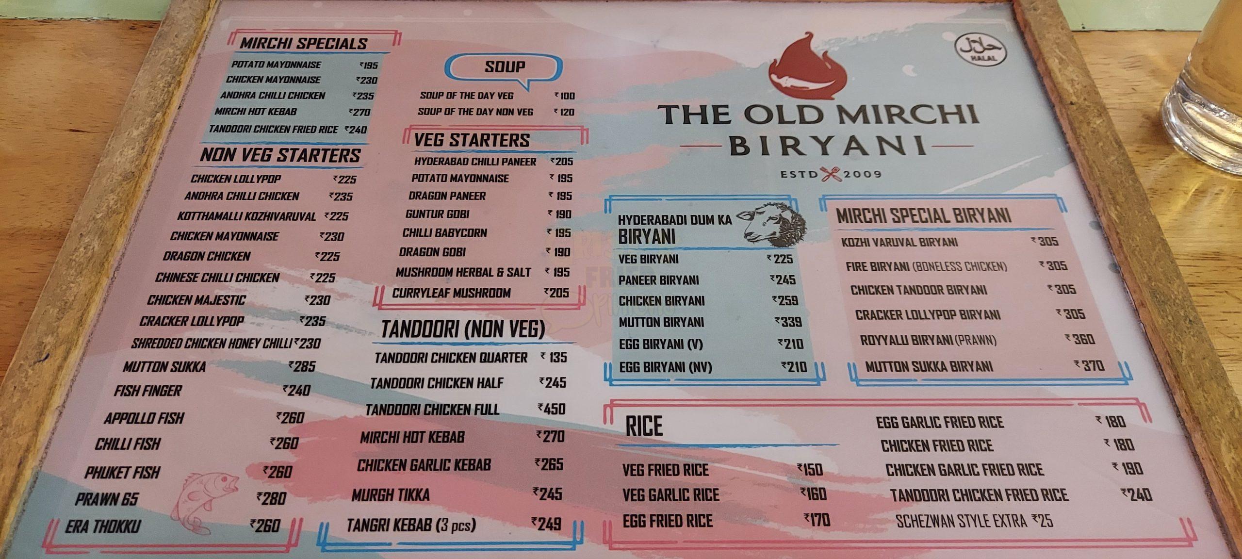 The Old Mirchi Biryani, Thuraipakkam, Chennai | Crispy Fried Opinions